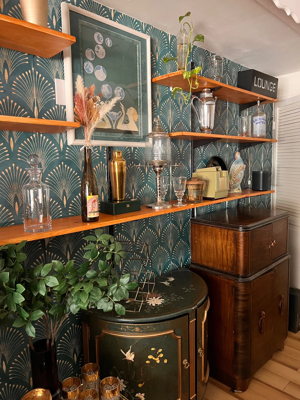 art deco home bar furniture set up and ideas