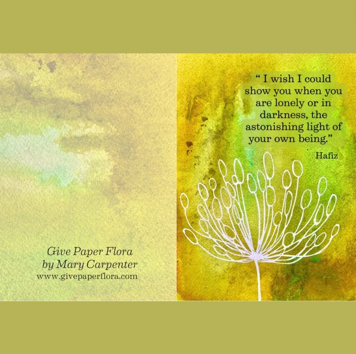 flora shoppe — give paper flora