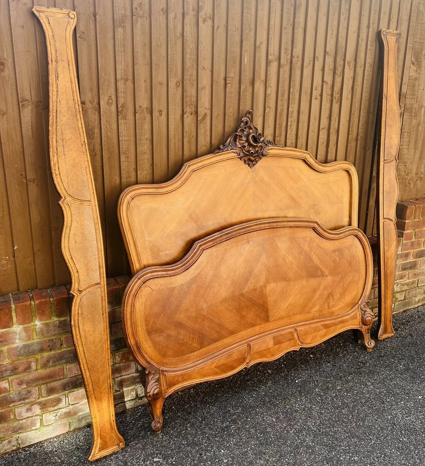 FRENCH 19th CENTURY ROCOCO BED FRAME — Hill's Antiques