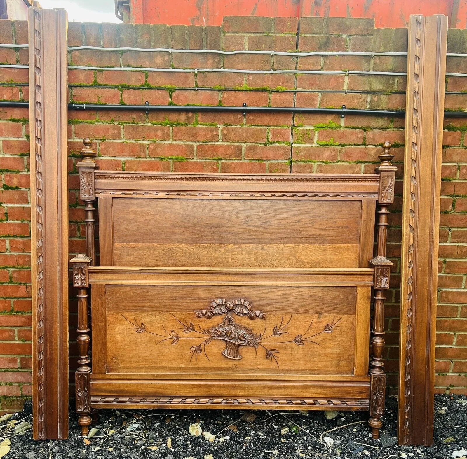 19th CENTURY FRENCH ROCOCO DOUBLE SIZE BED FRAME — Hill's Antiques