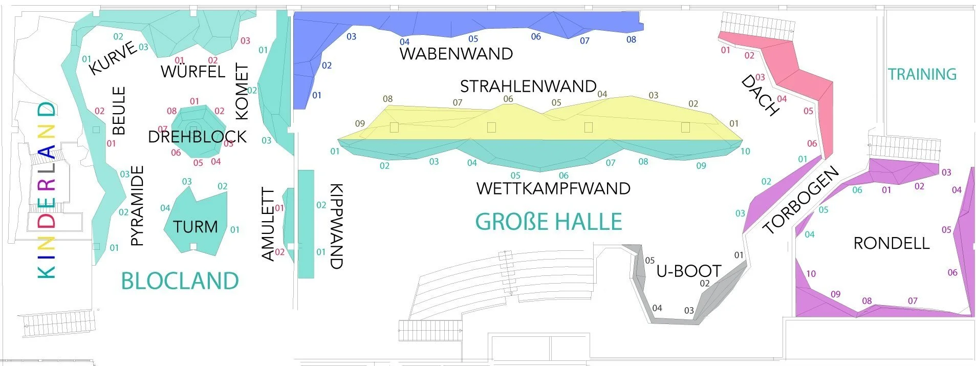 Routesetting plan | Plan Your Climb — FLASHH Hamburg