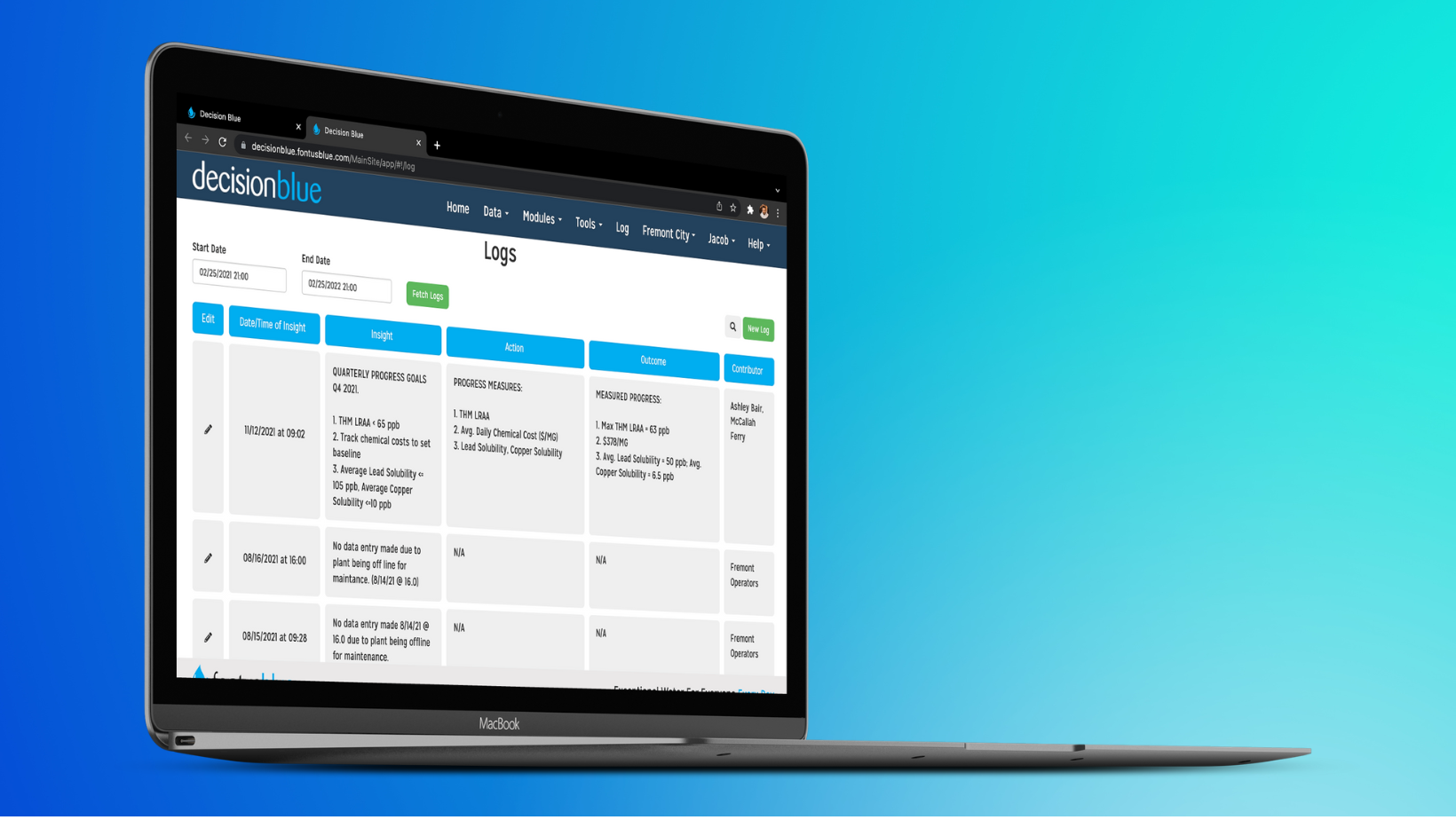 Fontus Blue | Decision Blue
