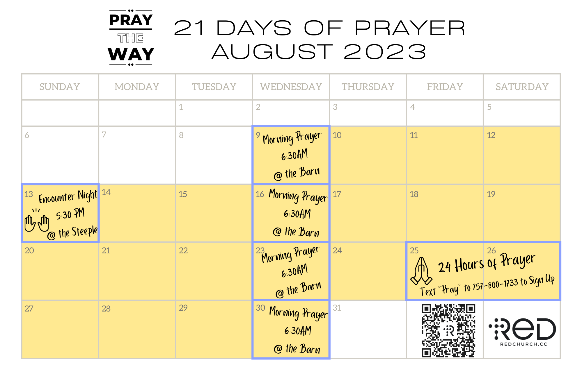 21 Days of Prayer 2023 — RED CHURCH