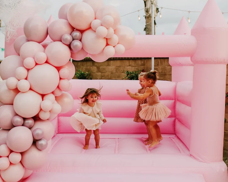 The Pink Mini - San Diego White Bounce House Rental — Inflate San Diego ...