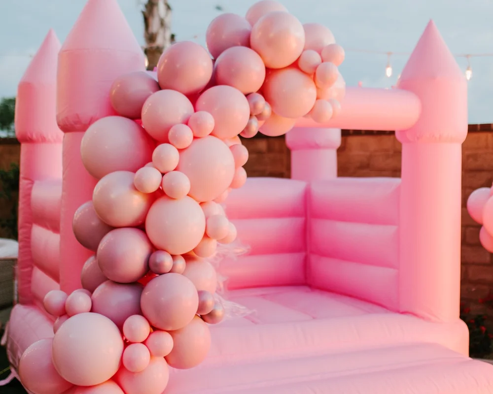 The Pink Mini - San Diego White Bounce House Rental — Inflate San Diego ...