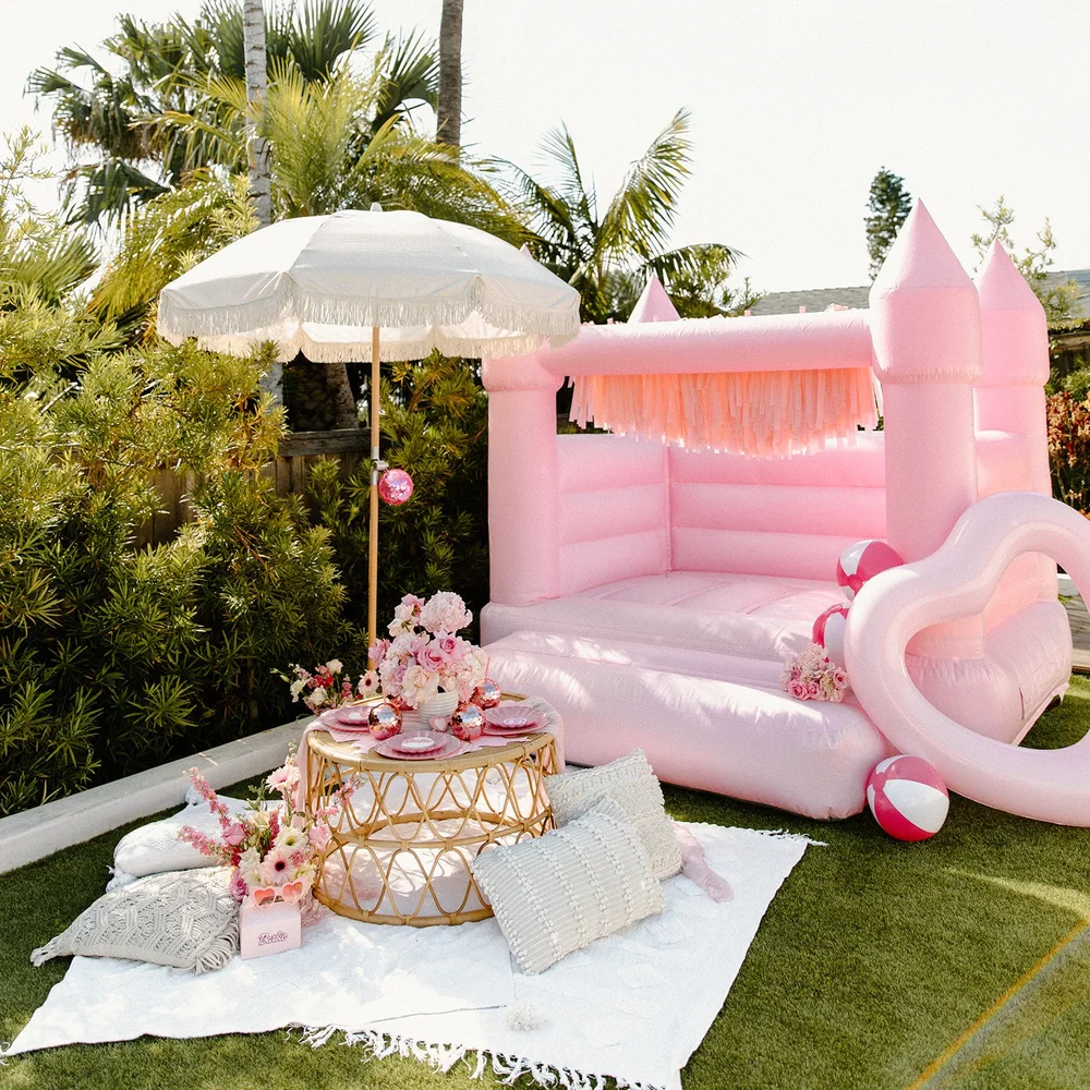 The Pink Mini - San Diego White Bounce House Rental — Inflate San Diego ...