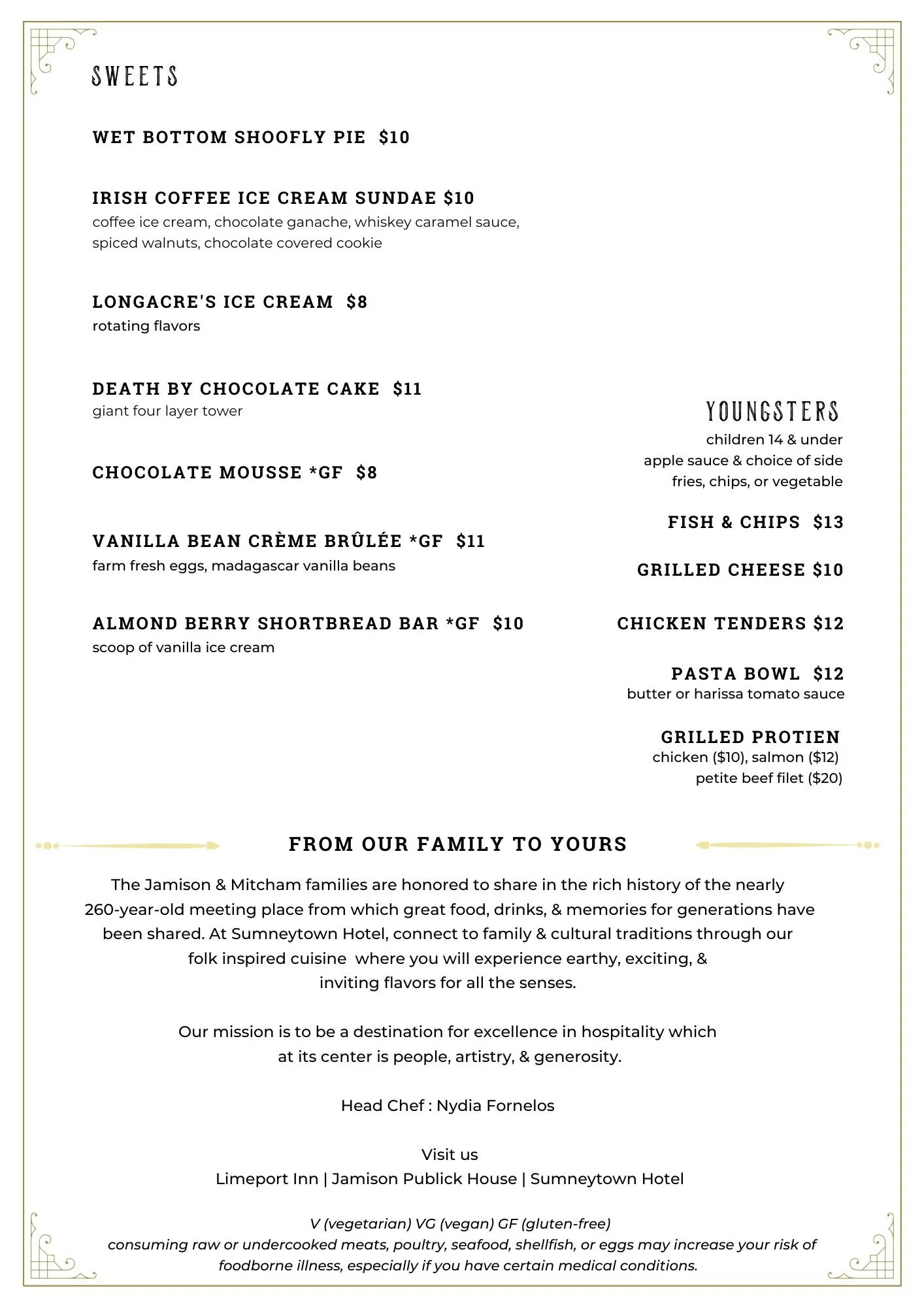 Menu — (215) 377-9114