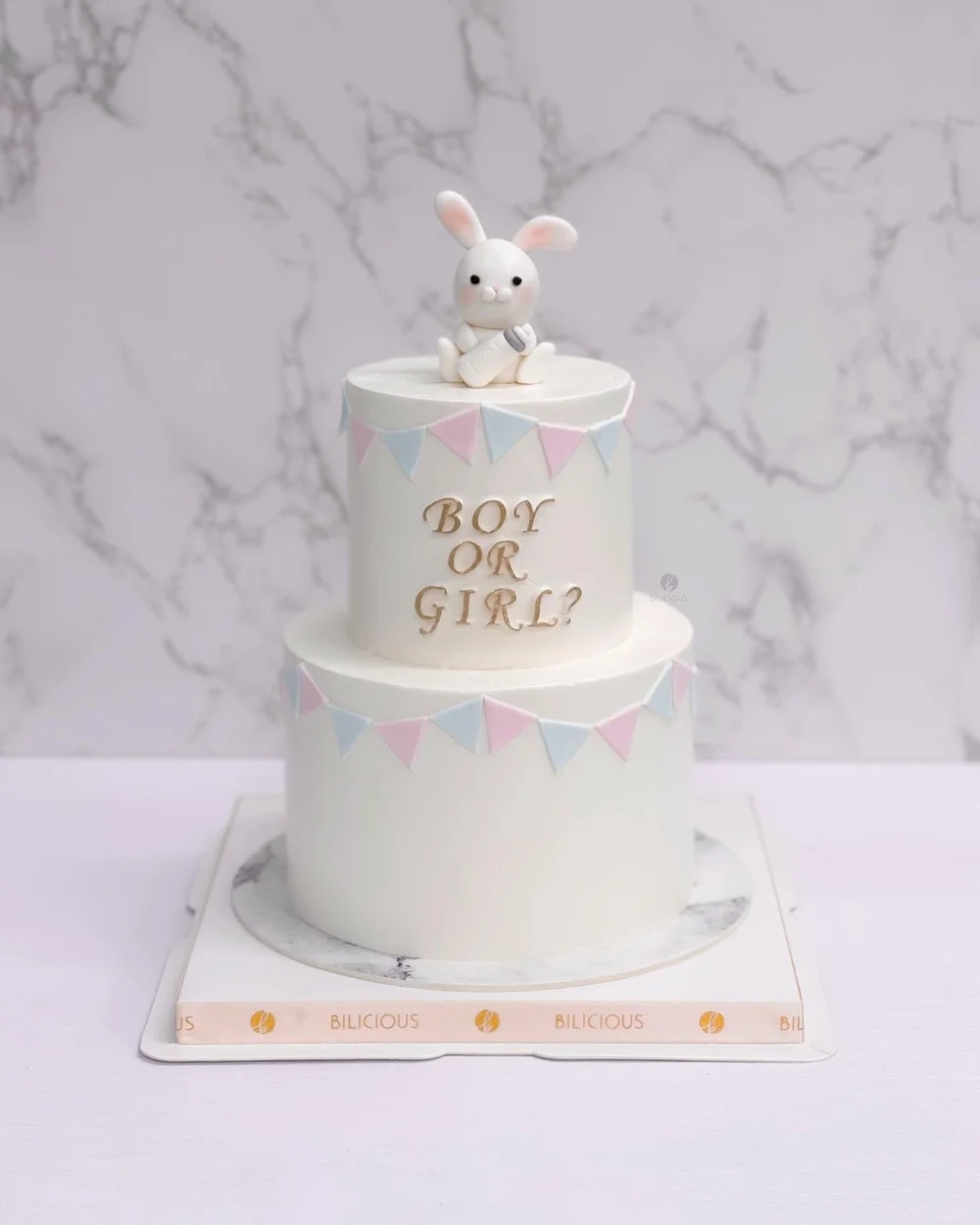 Gender Reveal Cake 性別揭曉蛋糕 - Bilicious