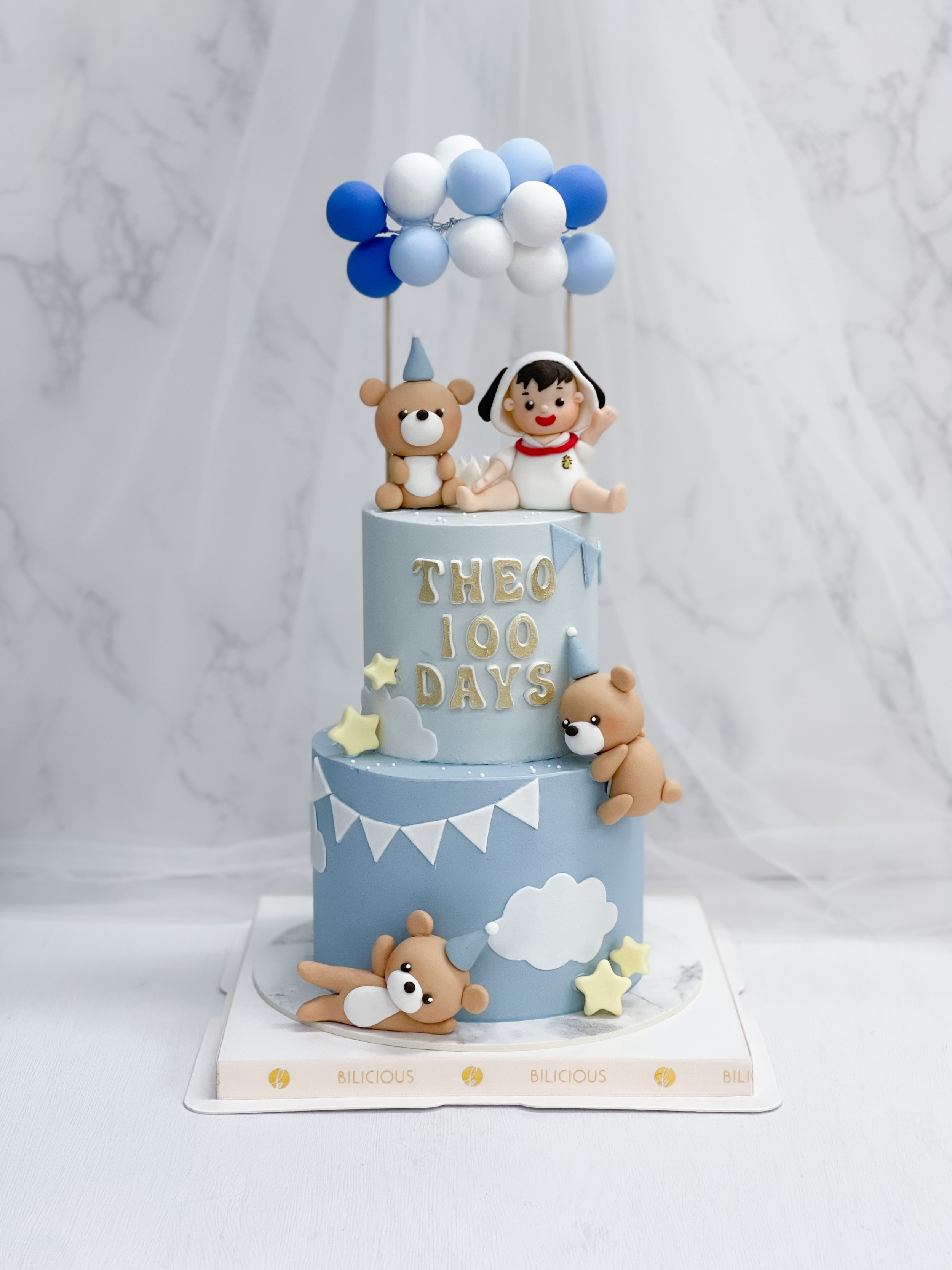 100 Days Cake (一百日蛋糕, 百日宴蛋糕, 滿月蛋糕) - Bilicious