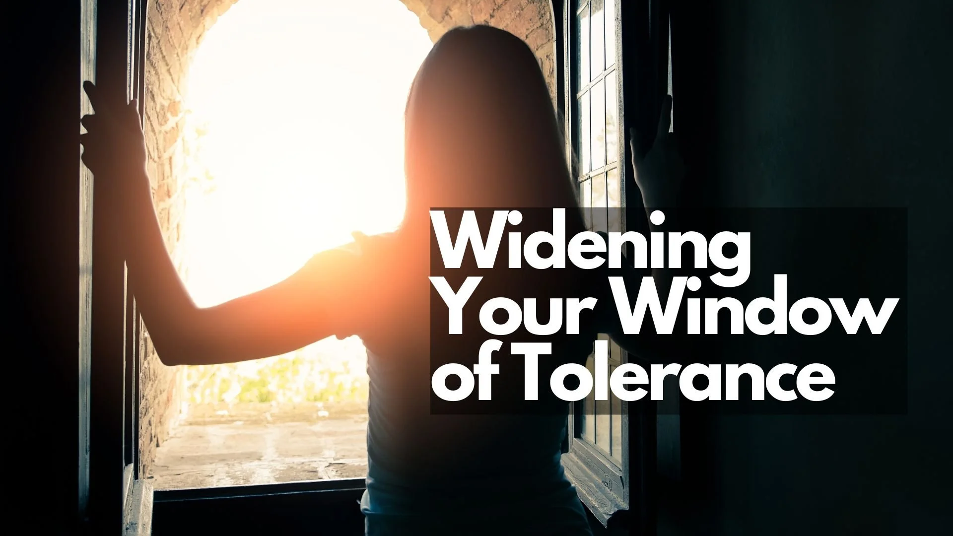 Expanding your window of tolerance: how to self-regulate, and better ...