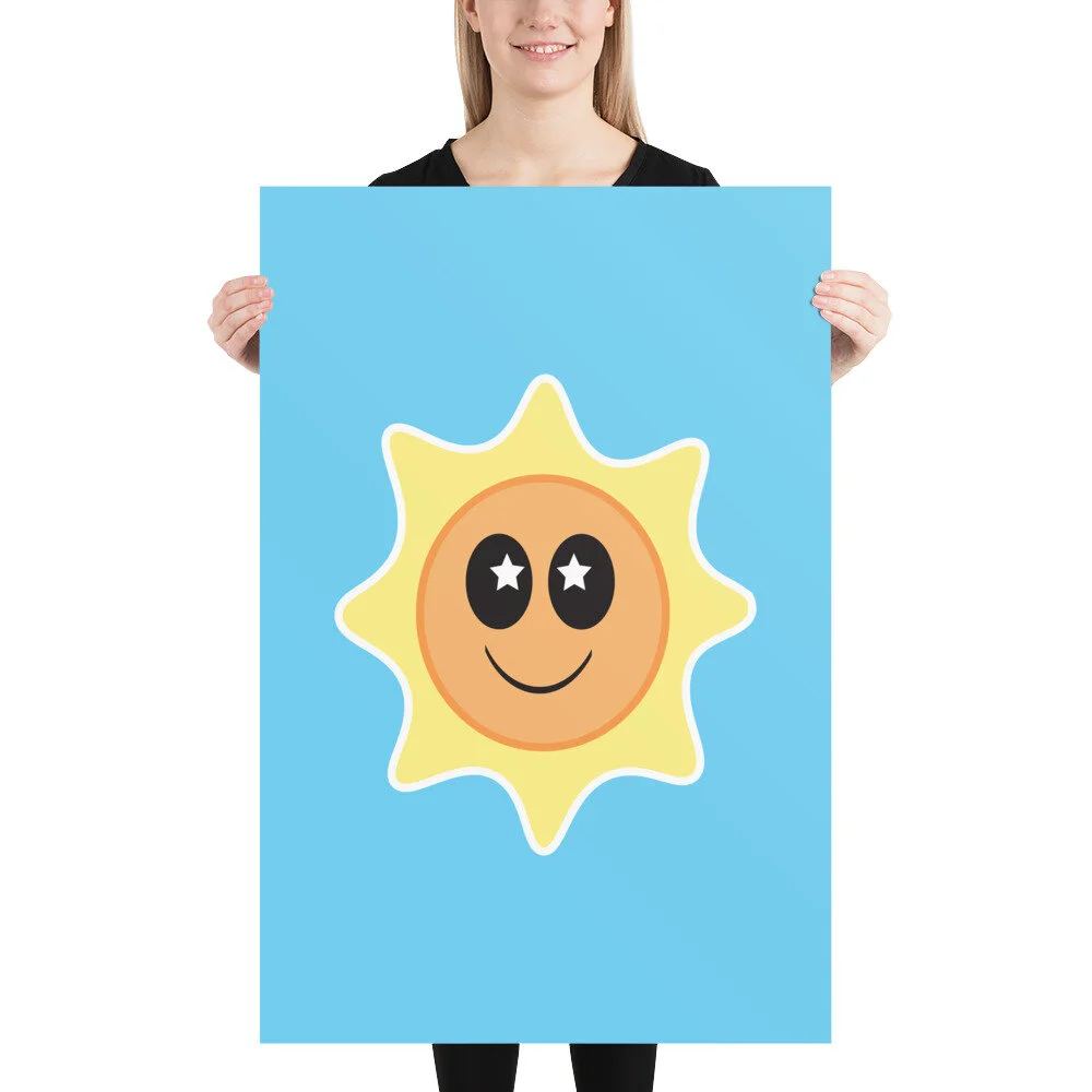 Happy Sun Poster — Angevine Studios