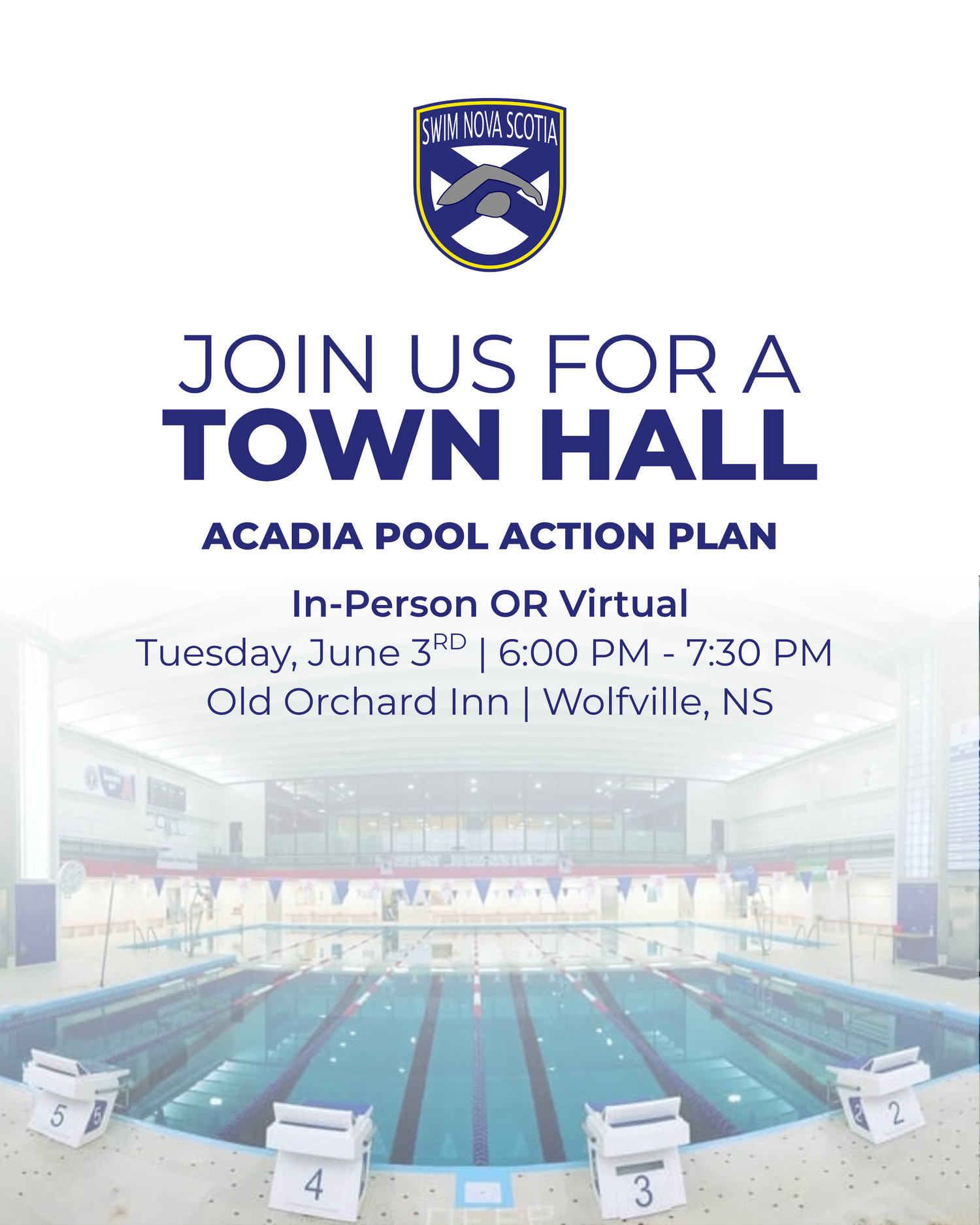 Save the Date: Acadia Pool Closure - Swim NS Town Hall – June 3 — Swim ...