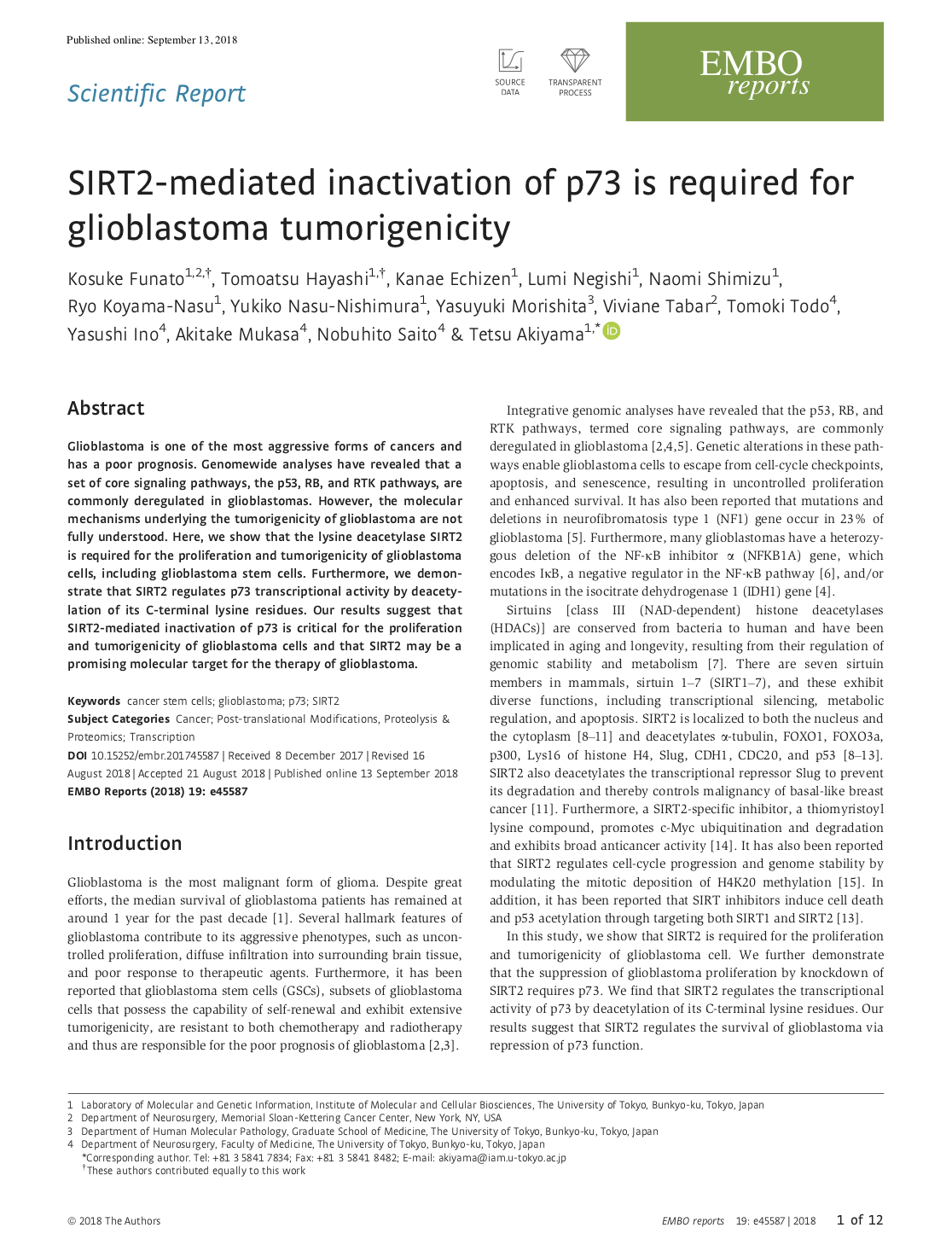 Publications — Kosuke Funato Lab @ UGA