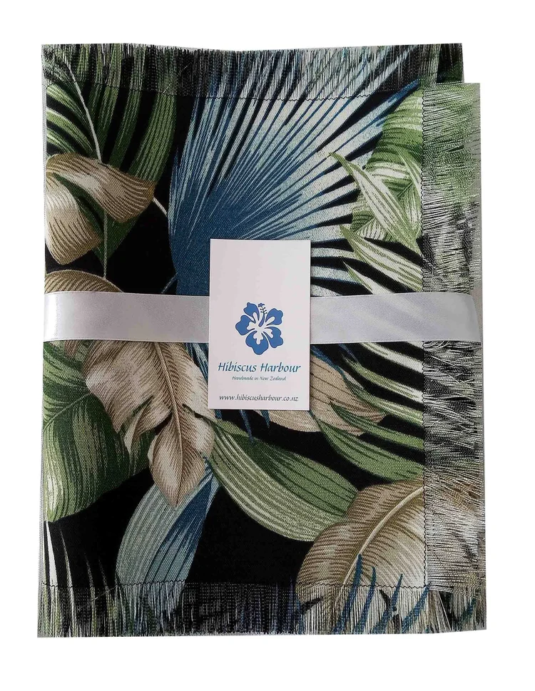 Orchid table runner, handmade in New Zealand, tropical table runner ...
