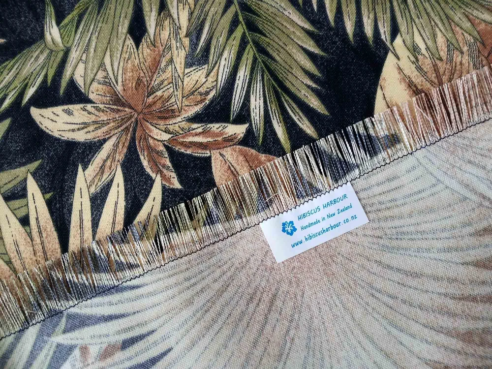 orchid table runner, tropical outdoor table runner, tropical table ...