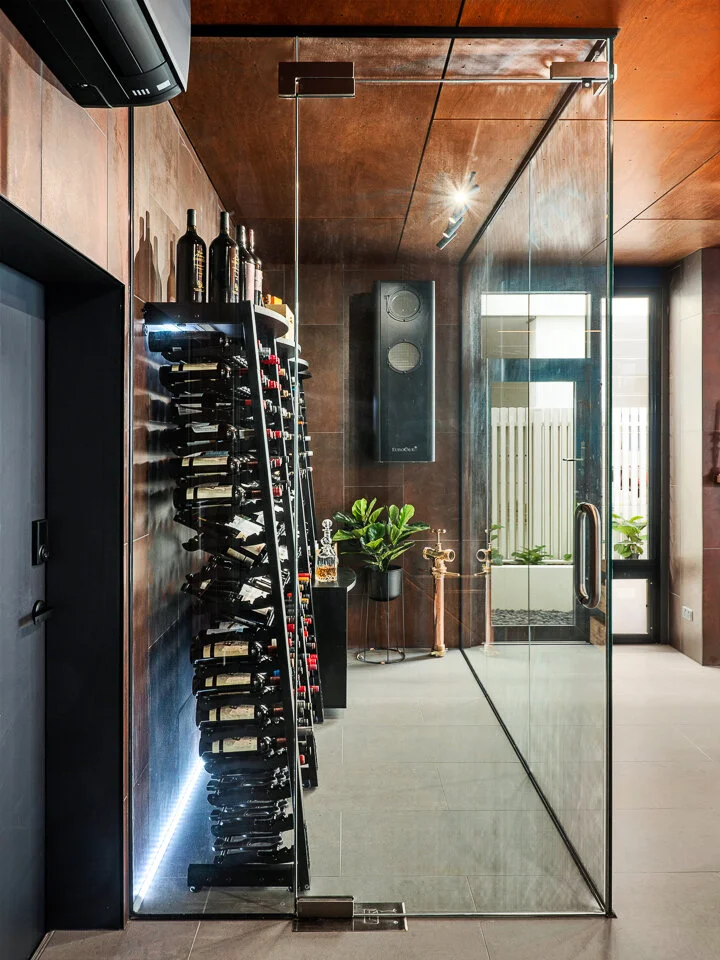 ST LUCIA QLD, BASEMENT ADDITION - BAR/CELLAR — BAASTUDIO Architecture