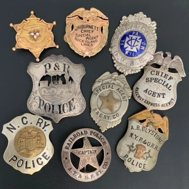 Railroad Police Badges