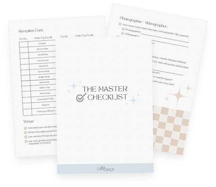 The Master Checklist — Grit and Grace Events