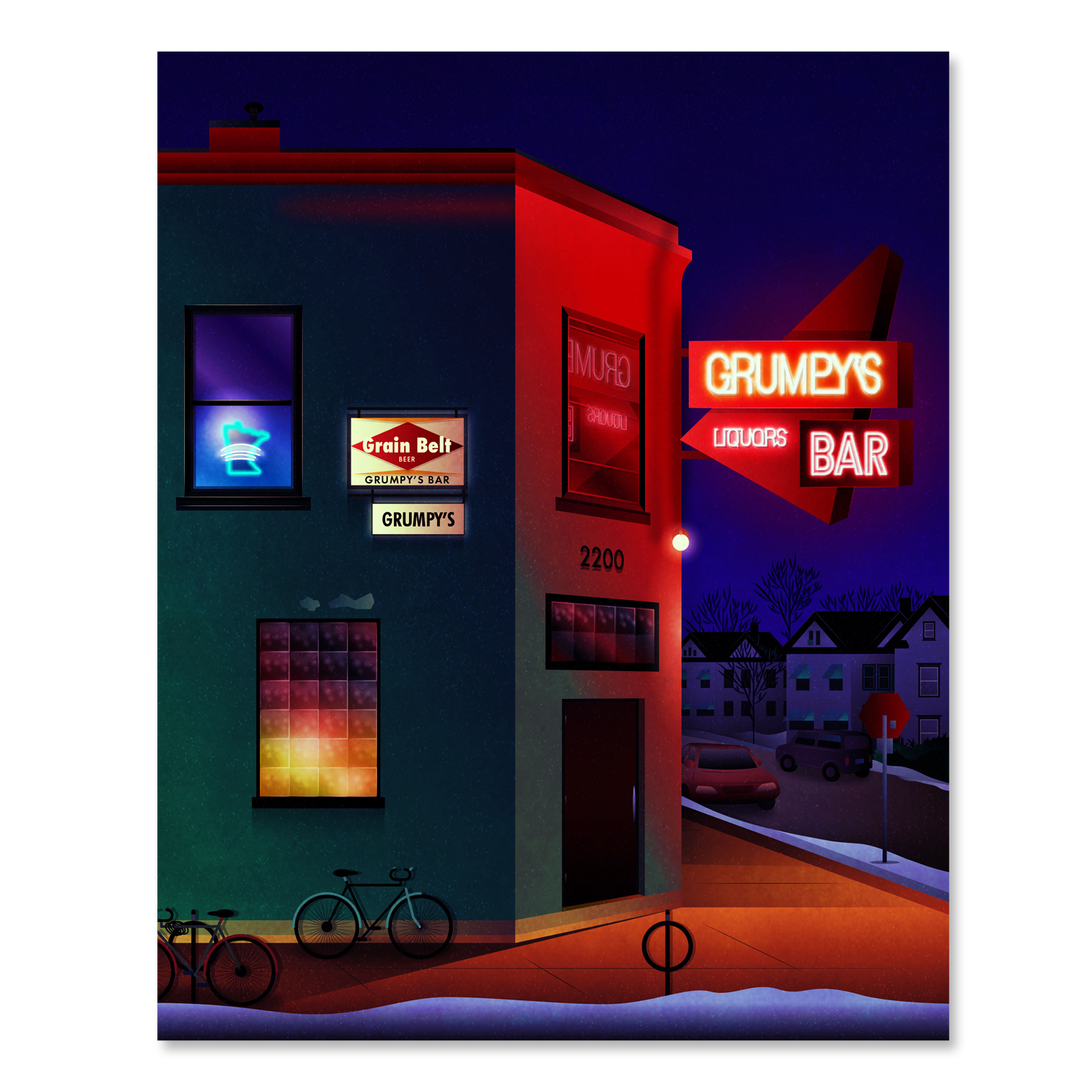 Grumpy's Bar — Prints by Jane