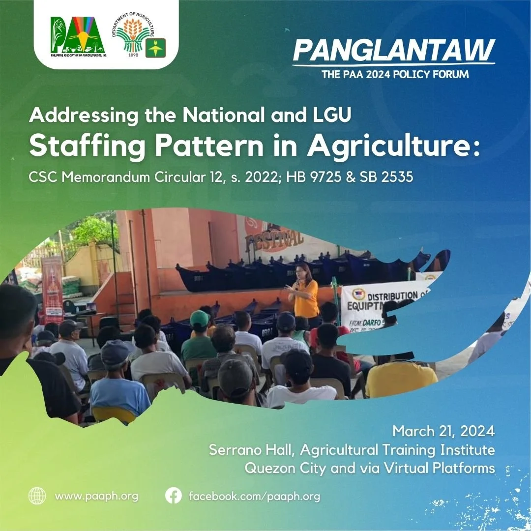 Panglantaw: The PAA 2024 Policy Forum — Philippine Association of ...