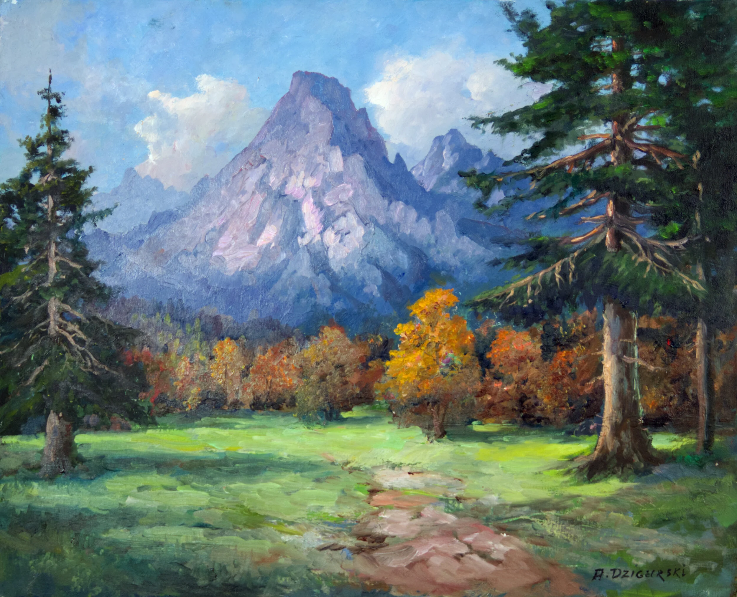 Fine Art Painting by Alexander Dzigurski I, Colorado Autumns ...