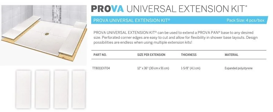 PROVA UNIVERSAL EXTENSION KIT® — SURFACES INC.