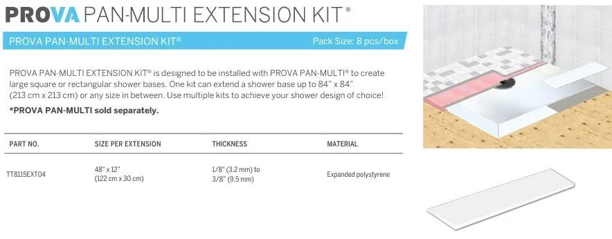 PROVA PAN-MULTI EXTENSION KIT — SURFACES INC.