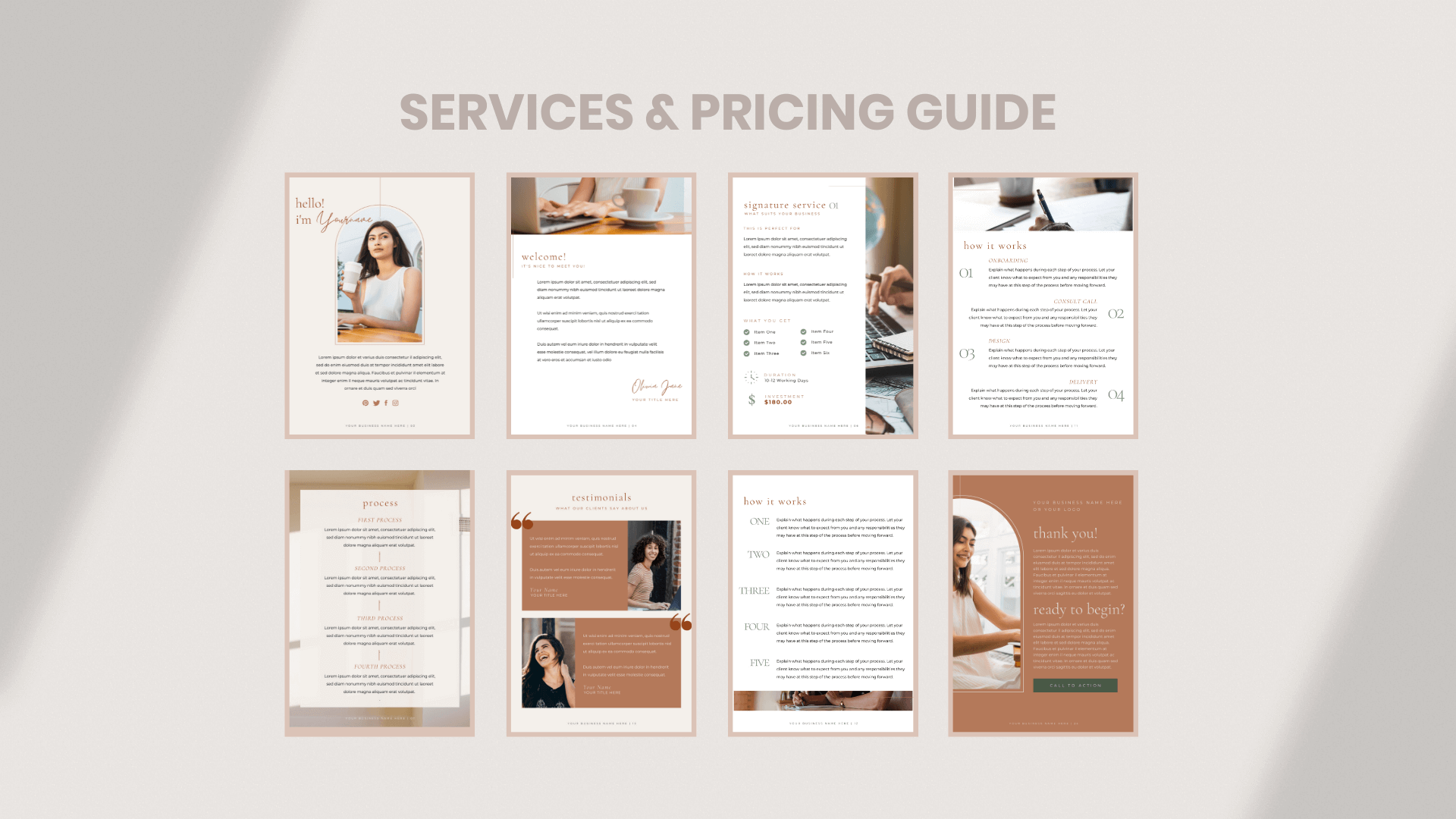 Services Guide Template for Startups — Kay + Co Studio