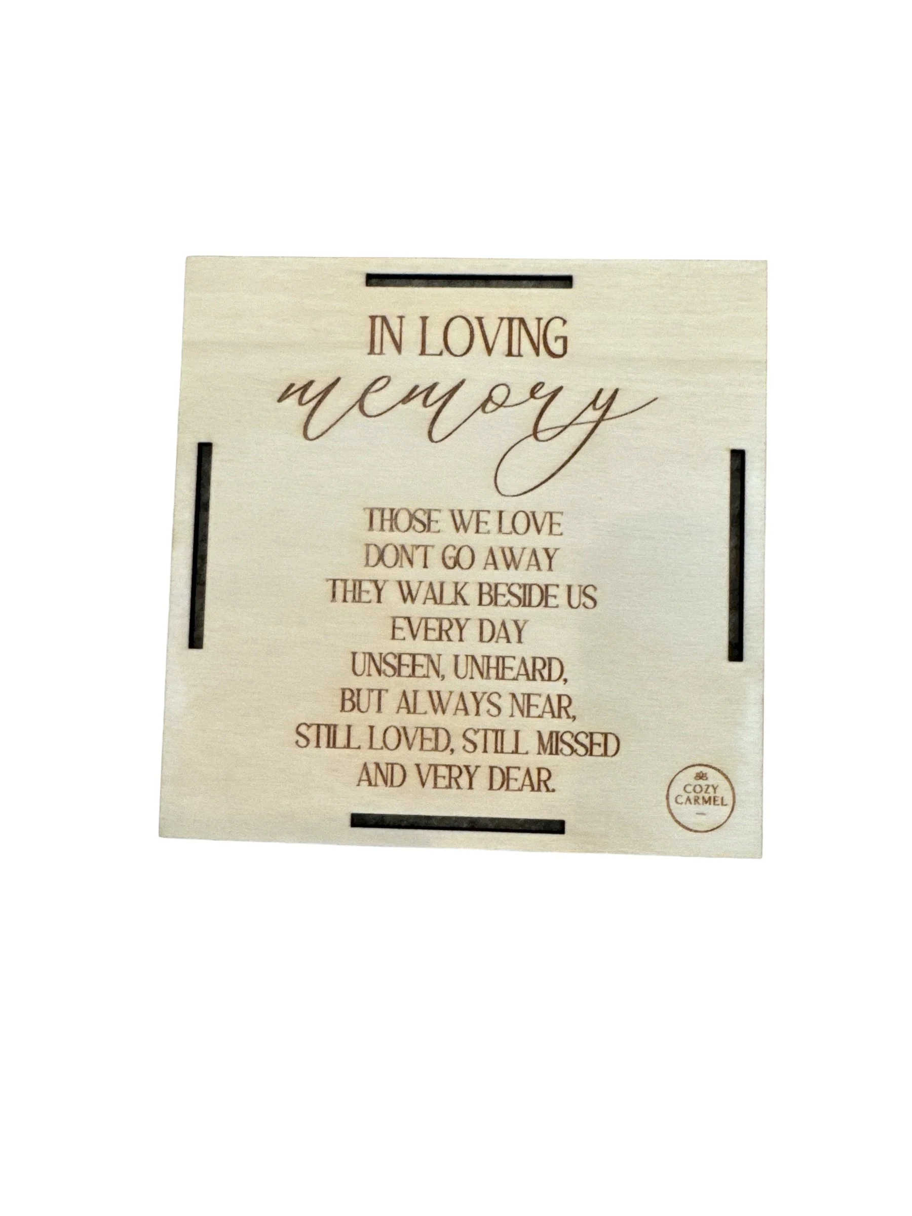 Blankets & Custom Engraved Labels — Cozy Carmel