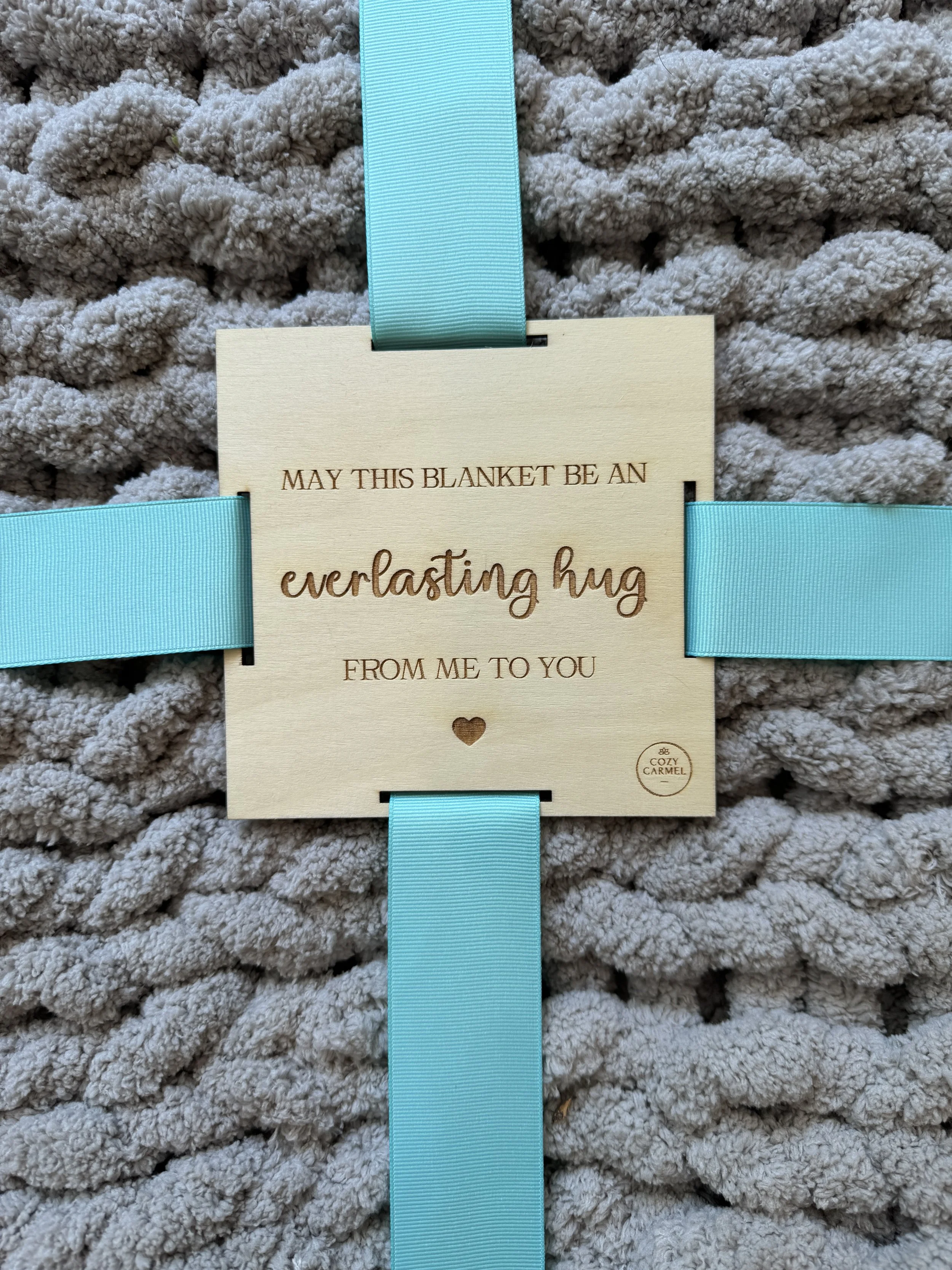 Blankets & Custom Engraved Labels — Cozy Carmel