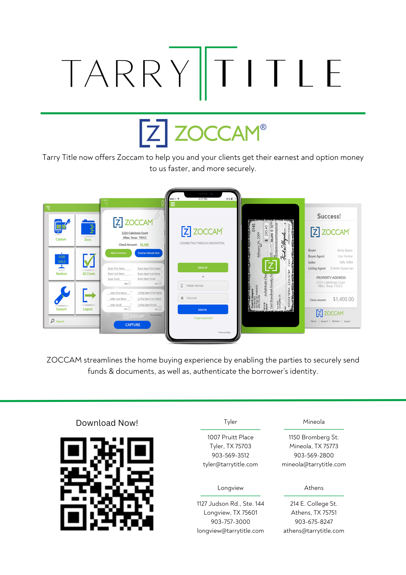Info Sheets — Tarry Title, Inc.