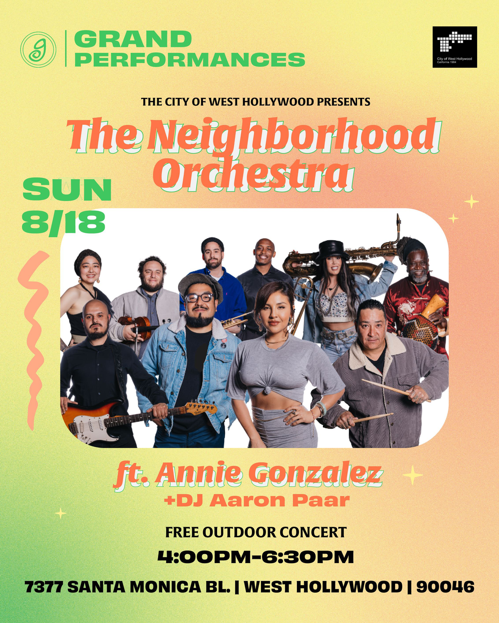 The Neighborhood Orchestra — Grand Performances | Free Outdoor Summer ...