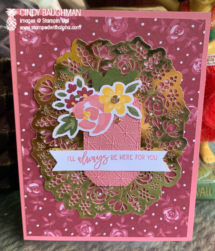 Pink Pineapple Paper Pumpkin — Stamped with Aloha