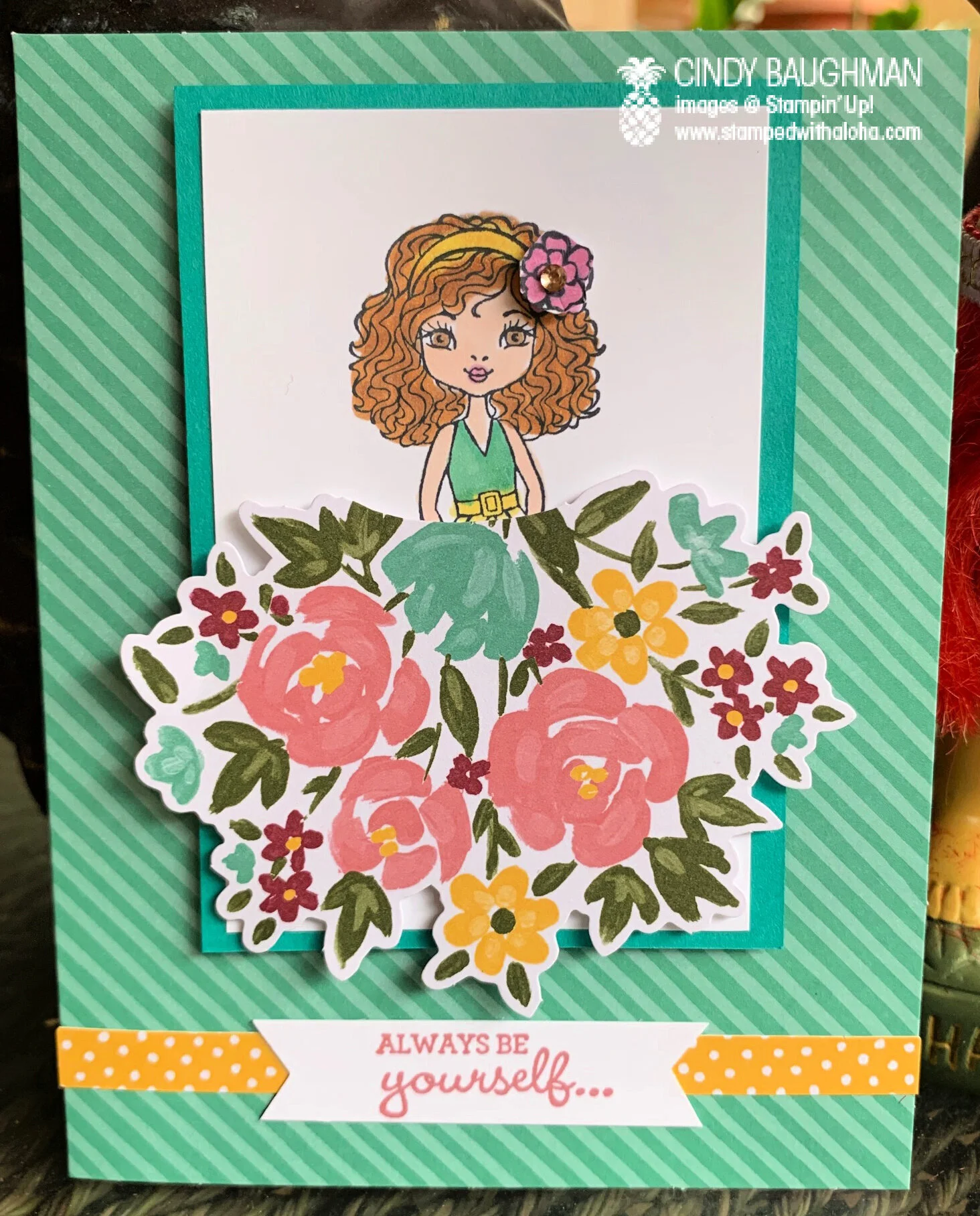 Pink Pineapple Paper Pumpkin — Stamped with Aloha