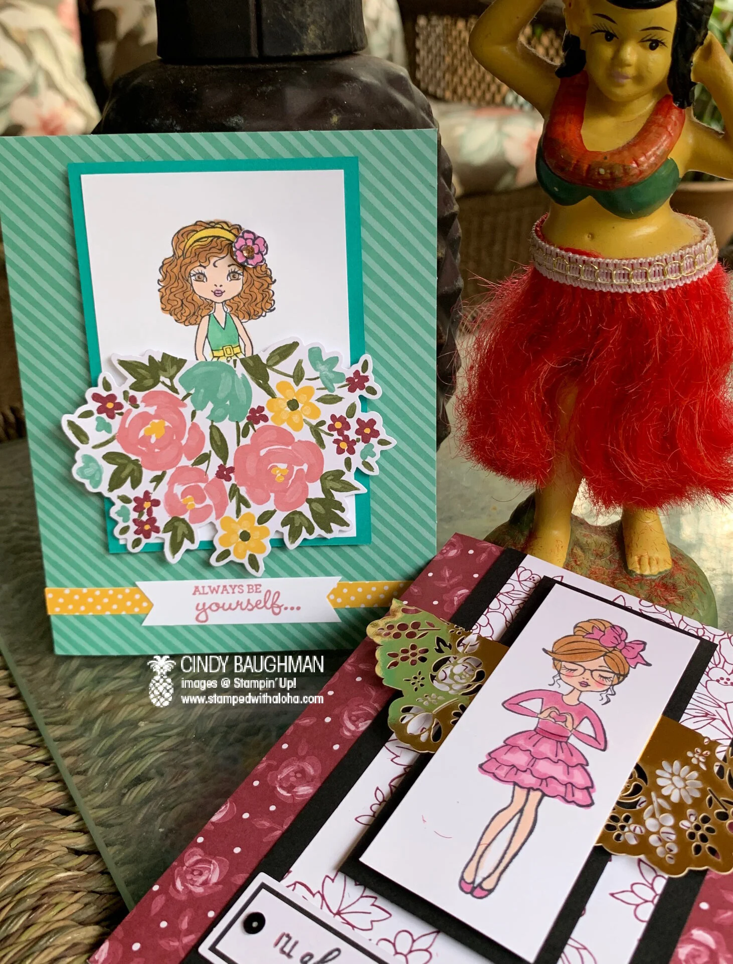 Pink Pineapple Paper Pumpkin — Stamped with Aloha