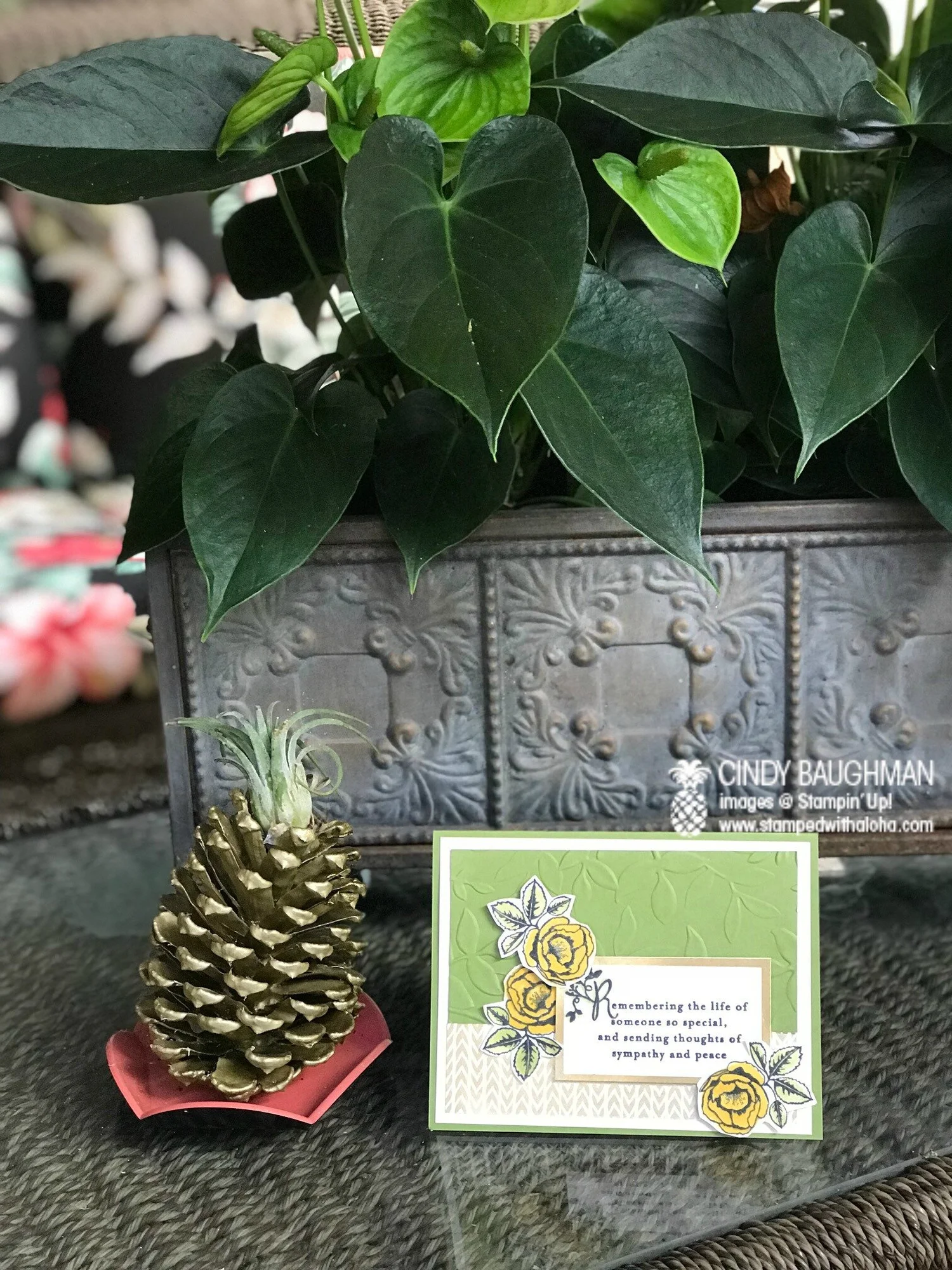 With Heartfelt Sympathy — Stamped with Aloha