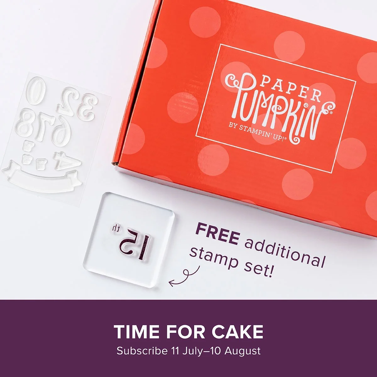Time For Cake! Paper Pumpkin August 2024 — Stamped with Aloha