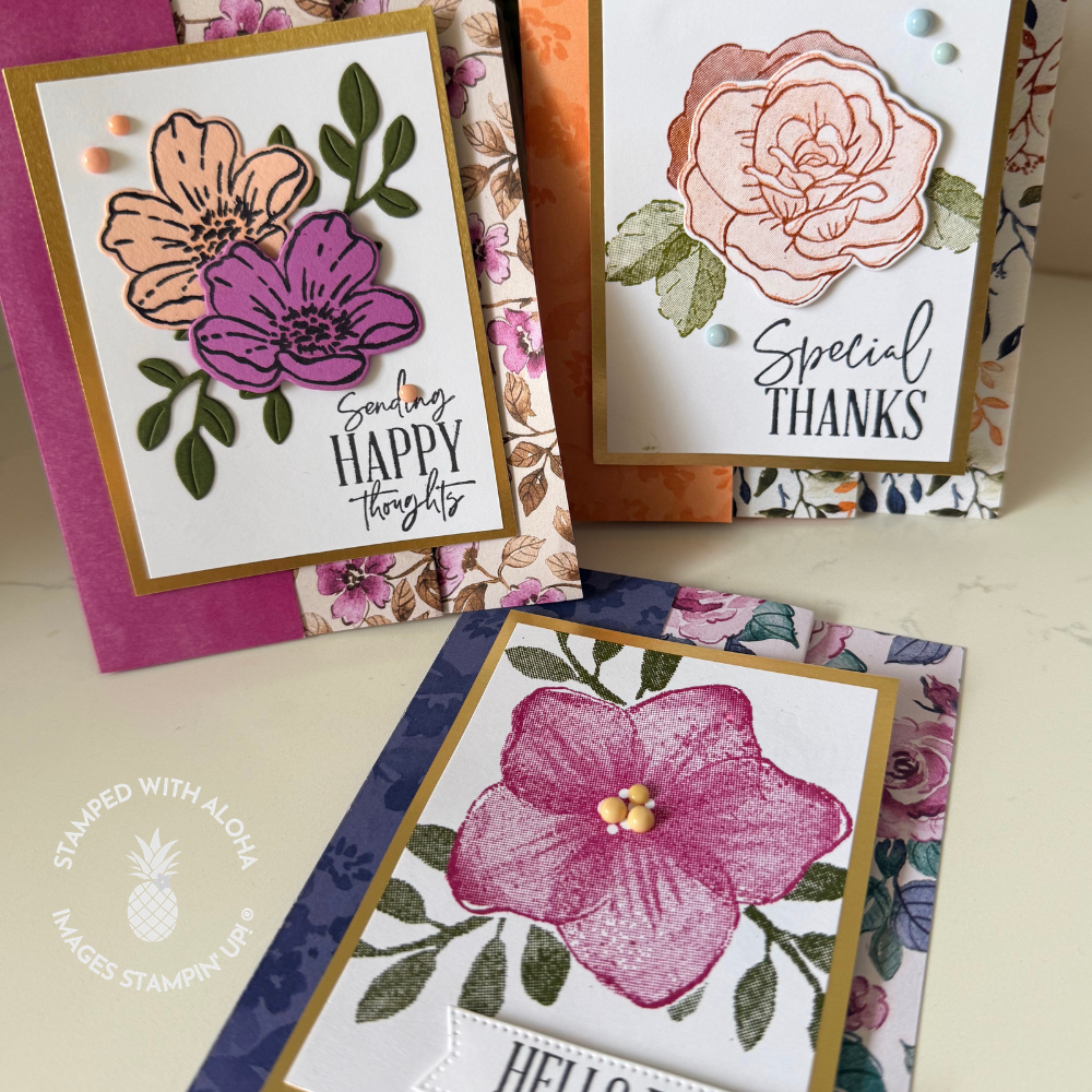 Use Your Designer Paper! 3 Easy Fun Fold Cards (Step-by-Step Tutorial ...