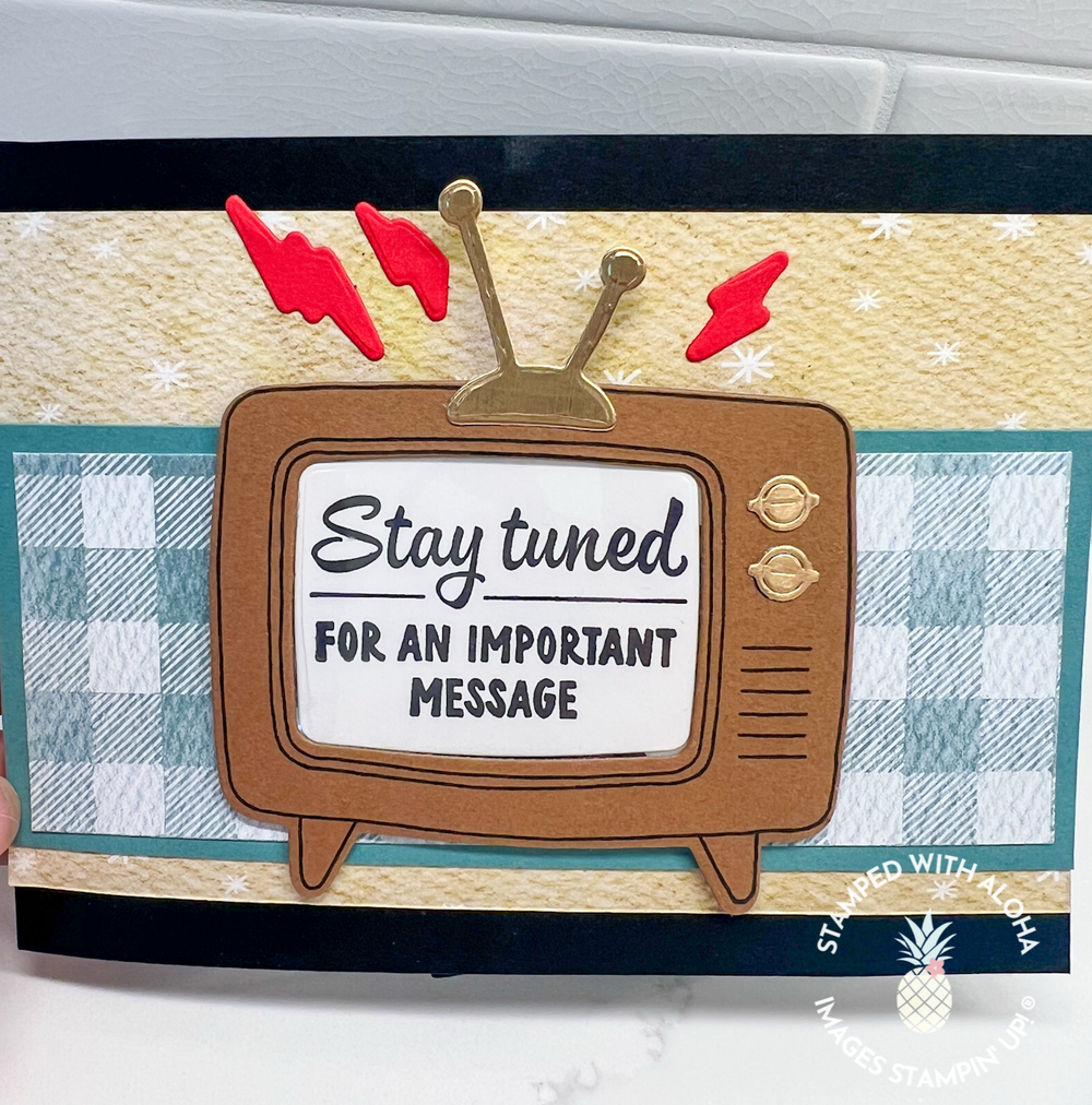 TV-Themed Birthday Card Idea | Stampin' Up! Tune In Tutorial — Stamped ...