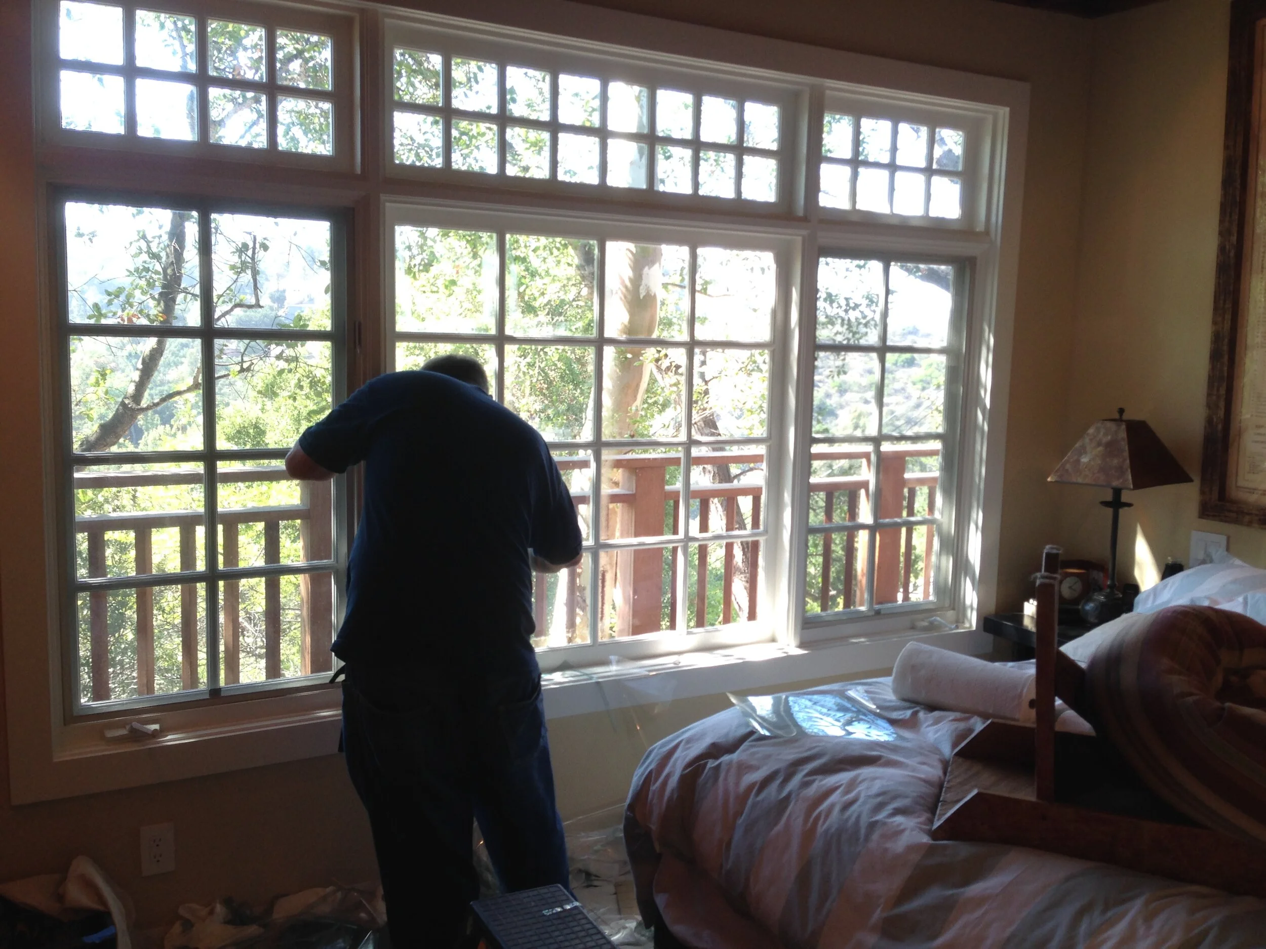 Residential Home French Door Window Film Installation - Window Tint Los ...