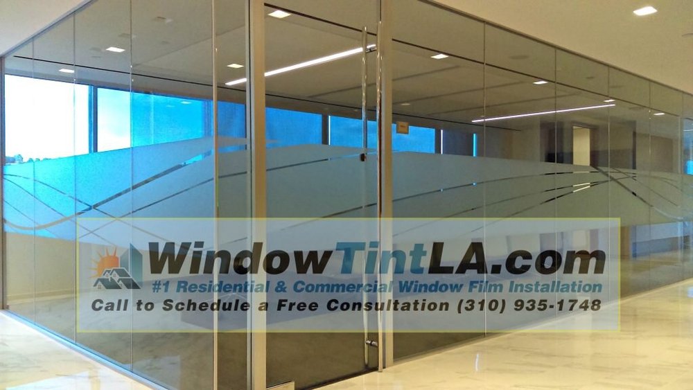 Conference Room Glass Frosting | Privacy and Safety — Window Tint LA