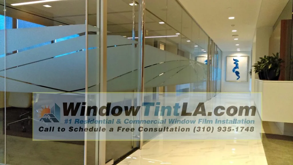 Conference Room Glass Frosting | Privacy and Safety — Window Tint LA