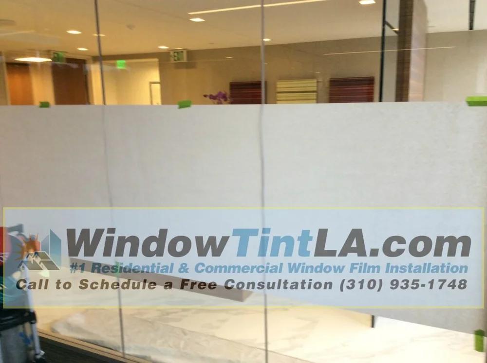 Conference Room Glass Frosting | Privacy and Safety — Window Tint LA