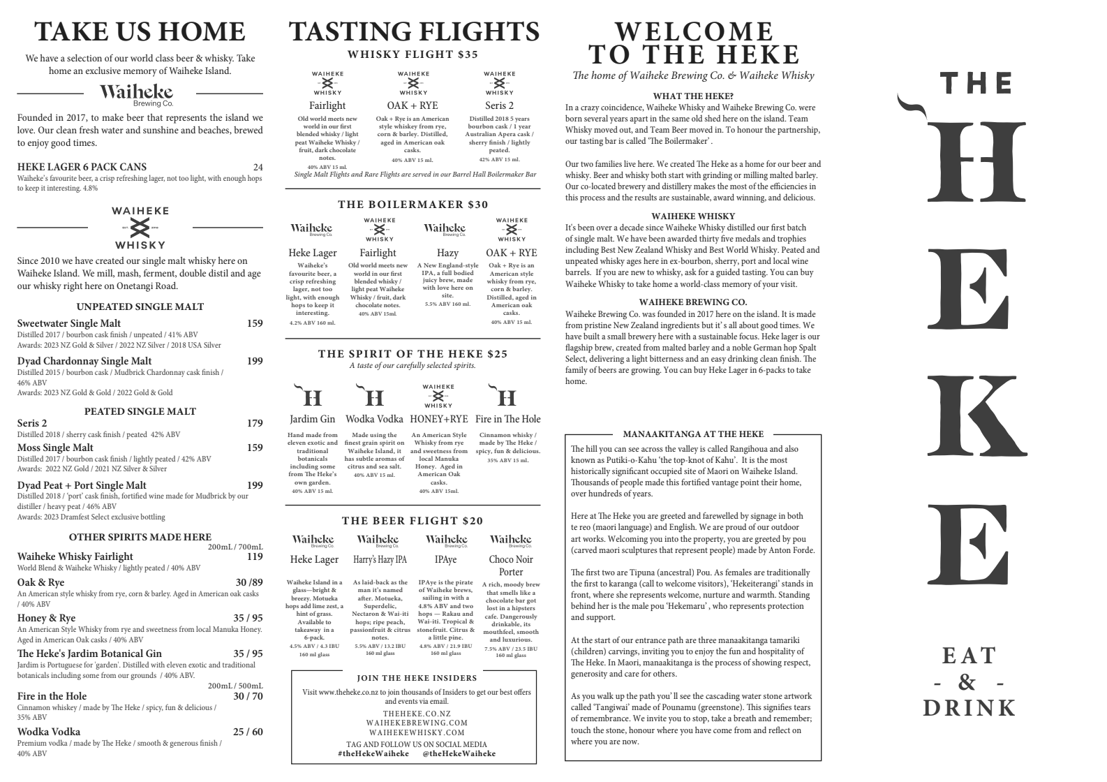 MENU | Explore Our Menu Today! — The Heke