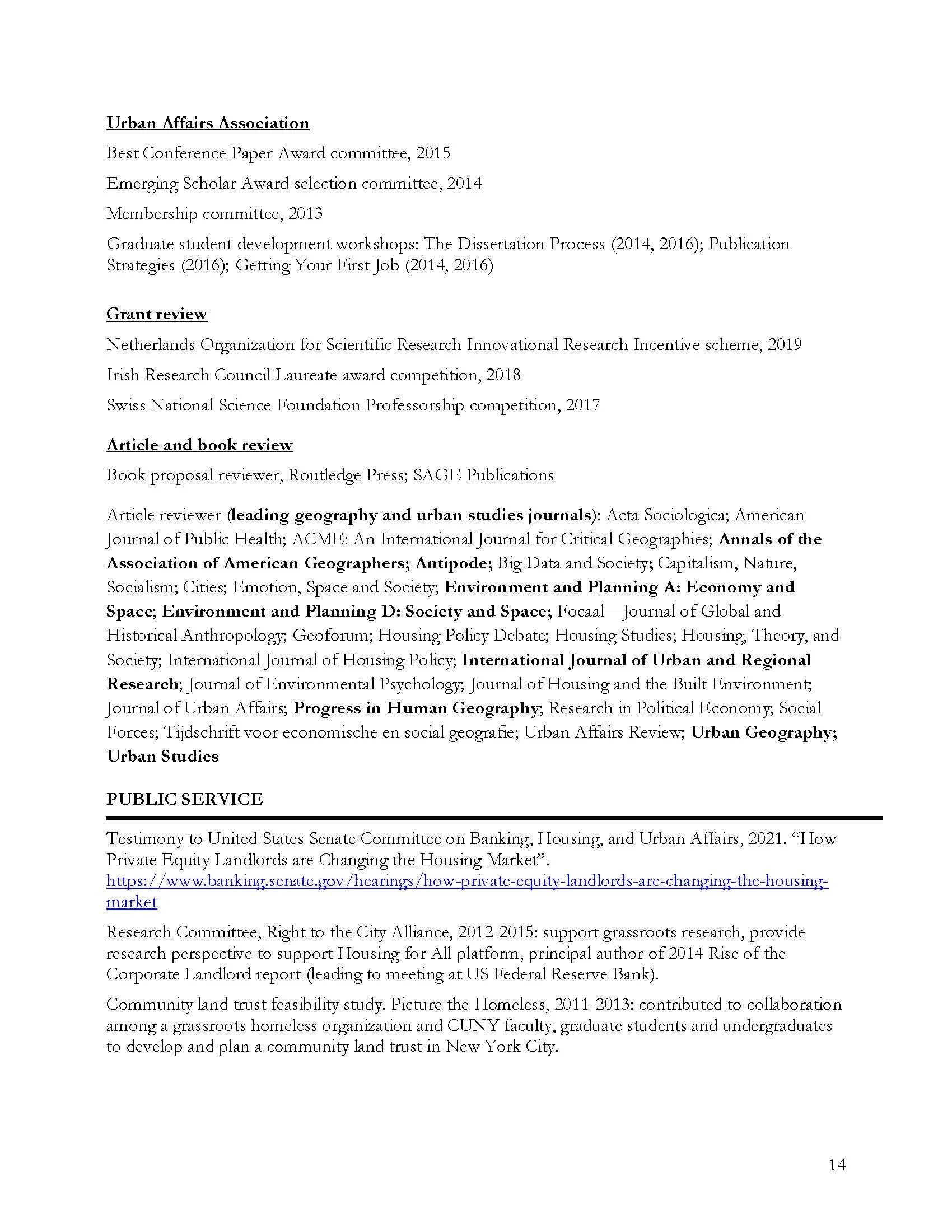 Curriculum vitae — Desiree Fields, Ph.D.