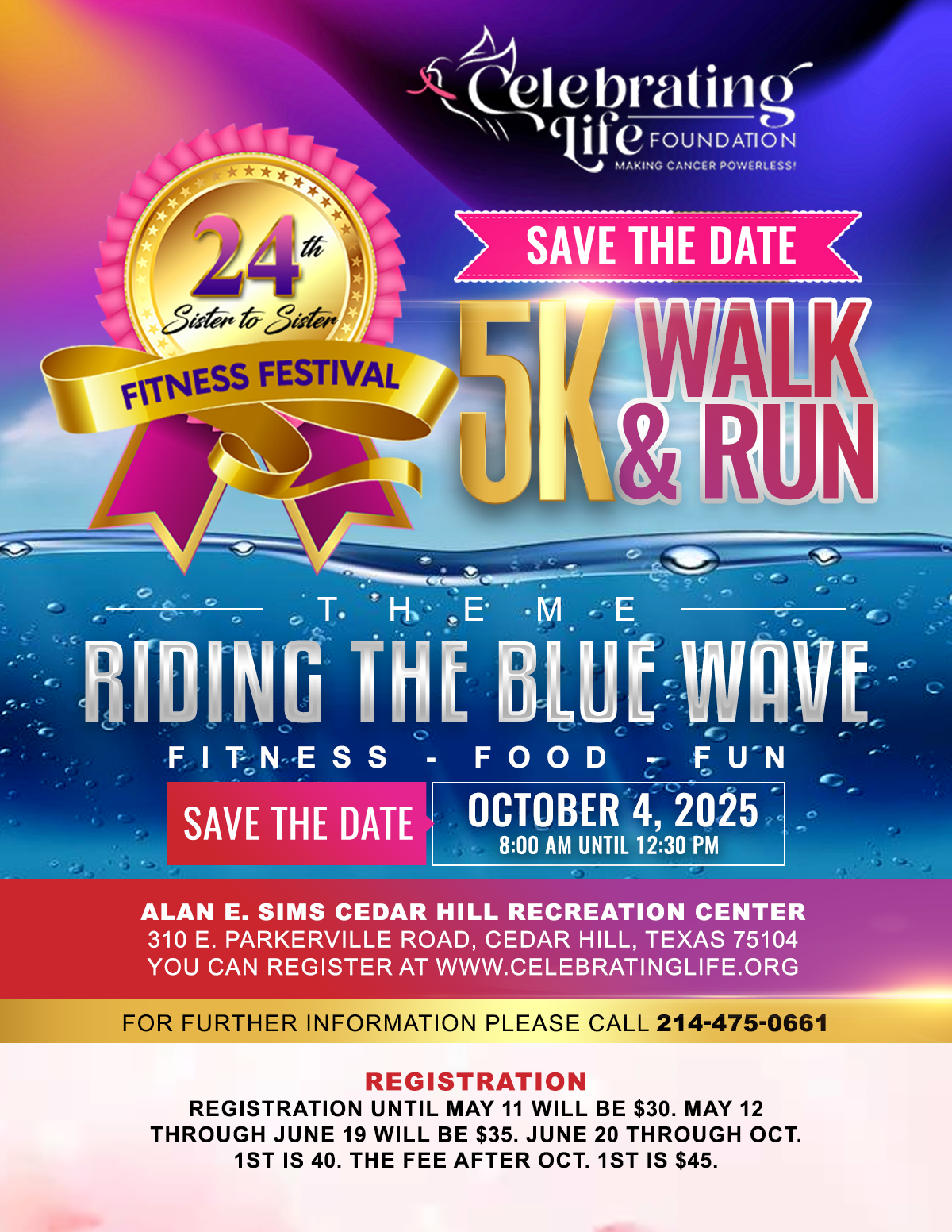 24th Annual Sister to Sister Fitness Festival - SAVE THE DATE ...