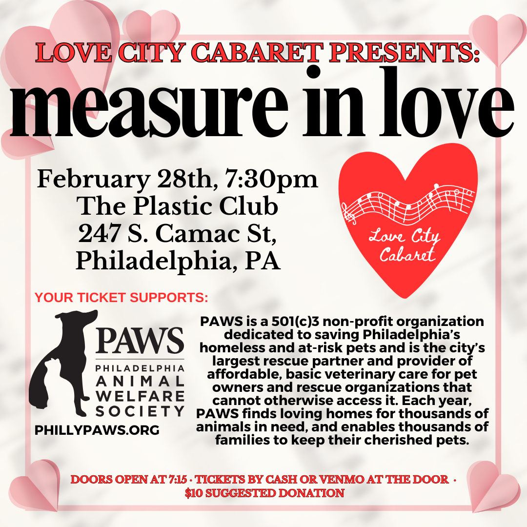 Love City Cabaret Presents: Measure in Love — The Plastic Club