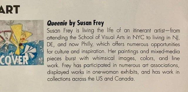 Susan Frey on the cover of Philadelphia Stories, current issue (Summer ...
