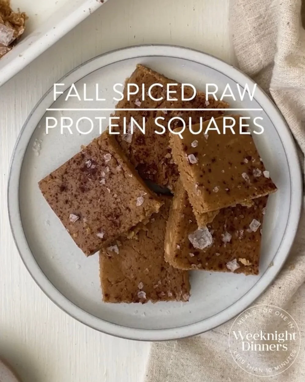 Fall Spiced Raw Protein Squares — Kelly Powers