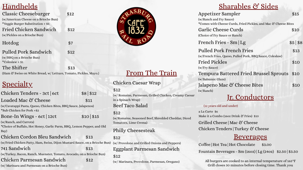 View Our Menu & Order To Go — Cafe 1832